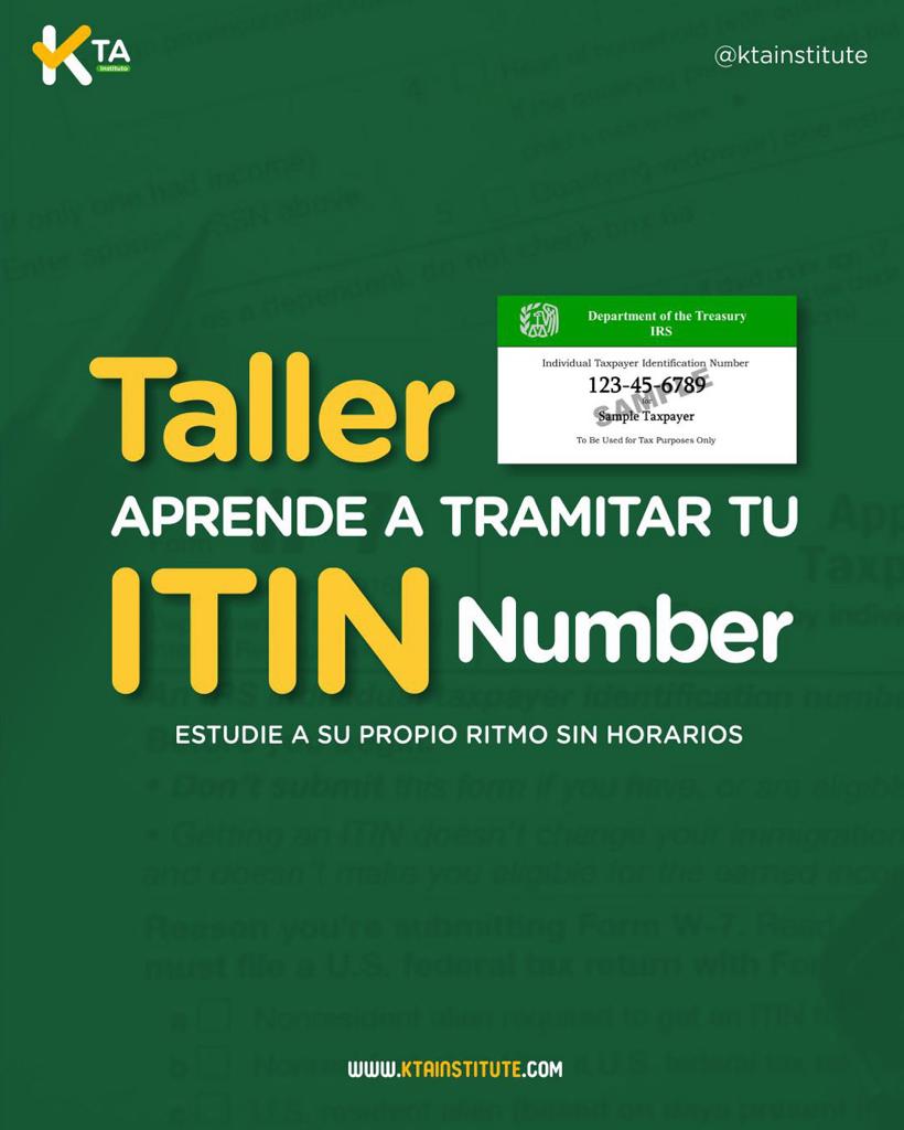 ITIN Number - KTA Institute